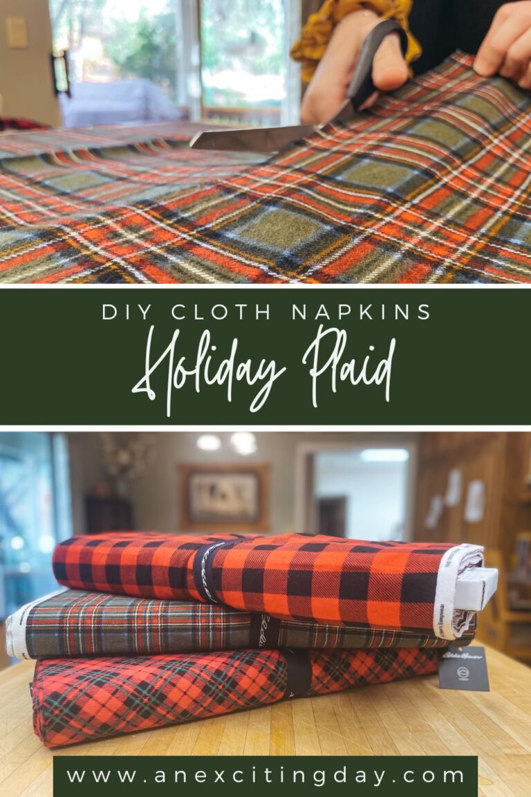 Diy Plaid Cloth Napkins How To Sew Cloth Napkins An Exciting Day