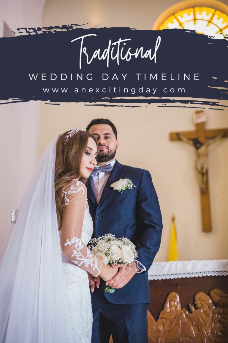 A Sample Traditional Wedding Day Timeline - An Exciting Day